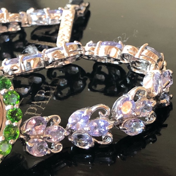 Stamped 925 | Accessories | Beautiful Genuine Tanzanite Chrome Diopside ...